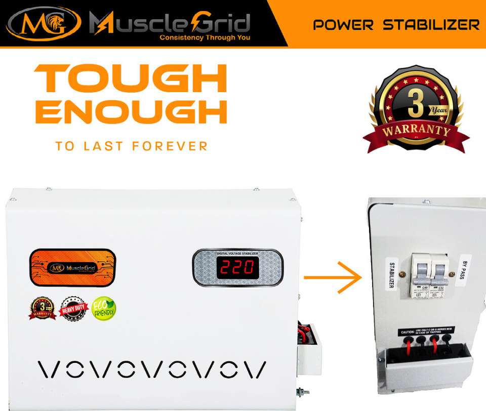 MuscleGrid India 5kva (90v-300v) Heavy Duty Output (230v) Mainline ...