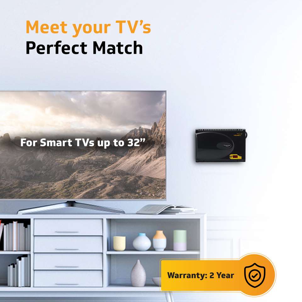 V-Guard Effino 1.3 DG TV Stabilizer for up to 82 cm (32") Smart/LED TV ...