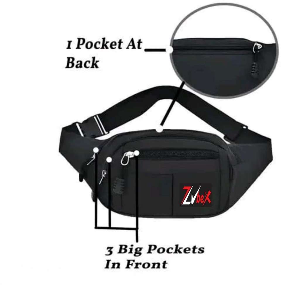 Zubex 4waist bag black 4waist bag black black - Price in India ...