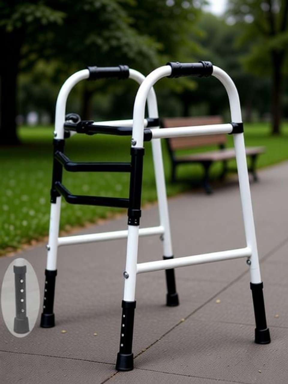 GROWDEALS ADULT WALKER NEW FEATUERS PUSH THE BUTTON AND FOLD THE WALKER ...
