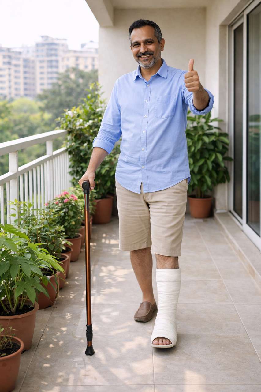 cutfine Single leg walking stick after surgery,walking stick for ...