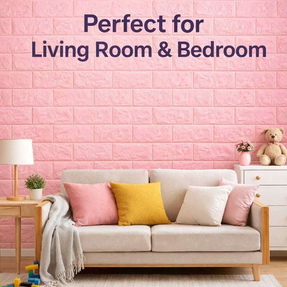 BLISSFULLNEST 70 cm x 70 cm Waterproof Decorative Embossed Wallpaper ...