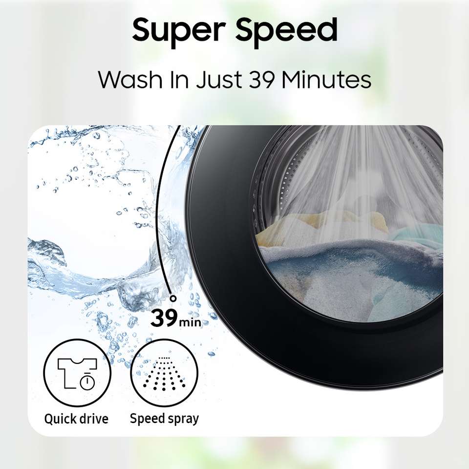 Samsung 12 kg 5 Star, AI Control, AI Ecobubble, Super Speed, Wi-Fi ...