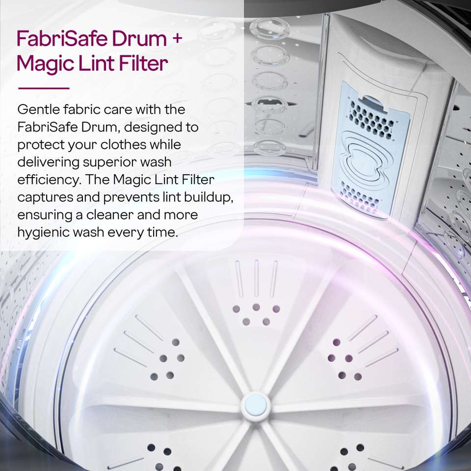 Godrej 7 kg Zero Pressure Technology Fills Tub 60% Faster, Fabrisafe ...