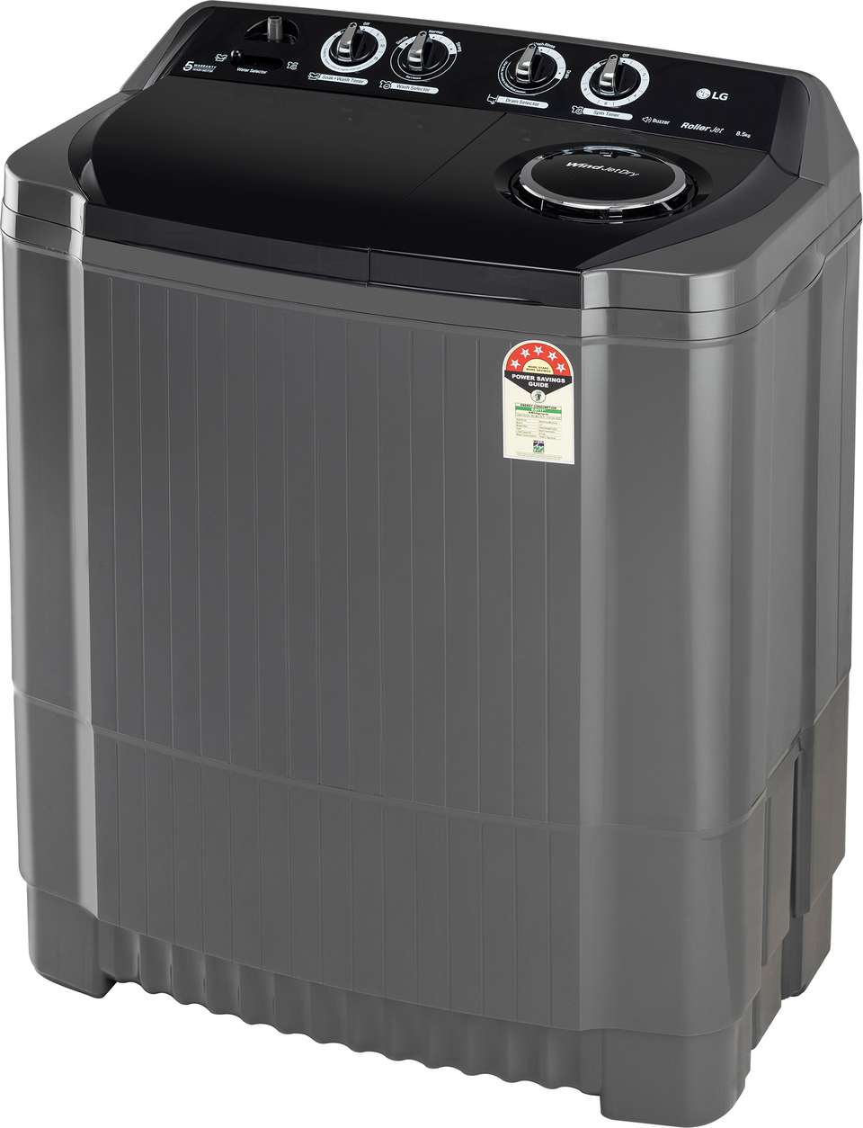 LG 8.5 kg Semi Automatic Top Load Washing Machine Black Price in India ...