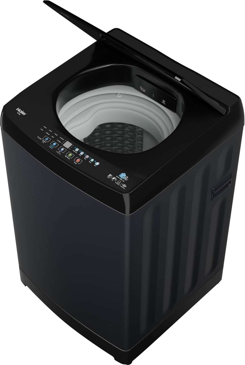Haier 8 kg Toughened Glass with Anti Bacterial Vortex Pulsator, 1300 ...