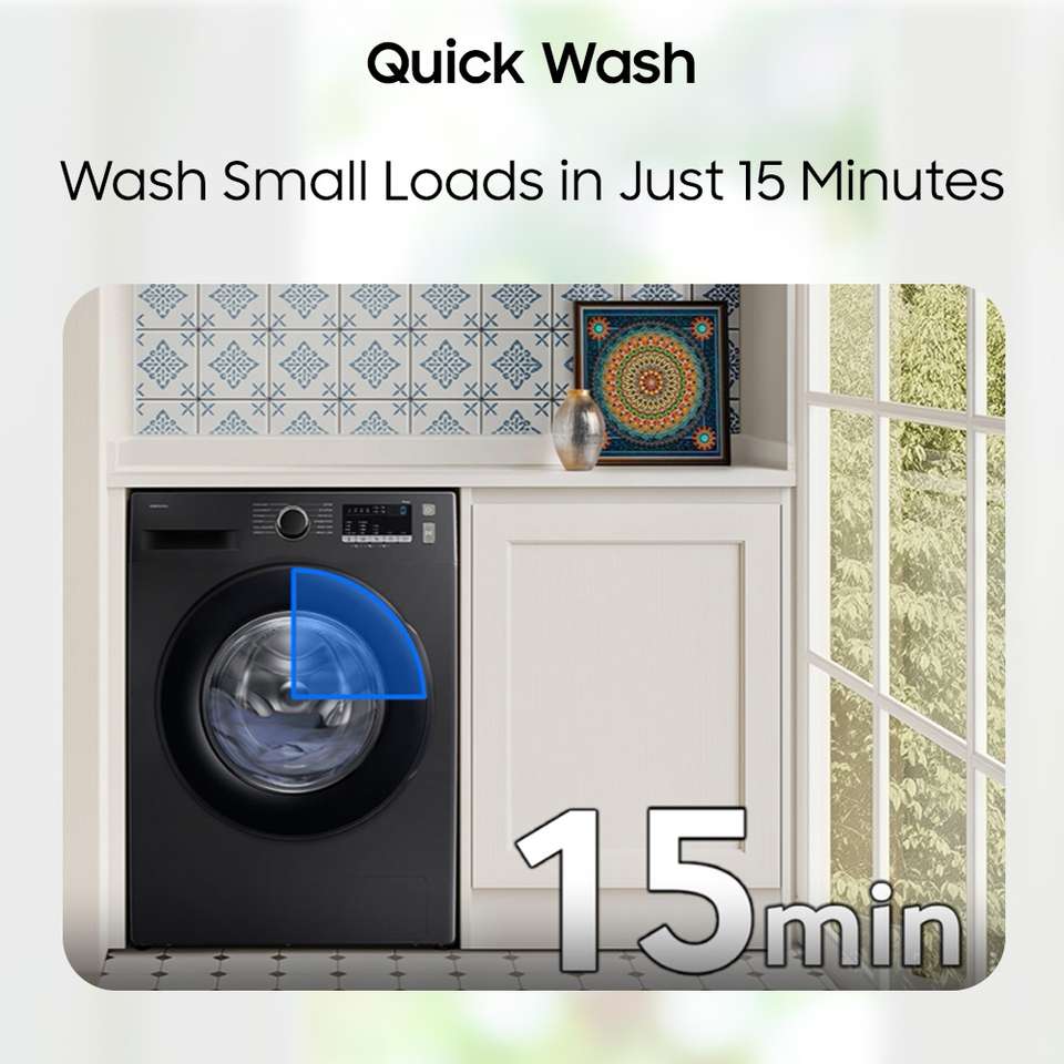 Samsung 9 kg 5 Star, AI Ecobubble, Super Speed, Wi-Fi, Hygiene Steam ...