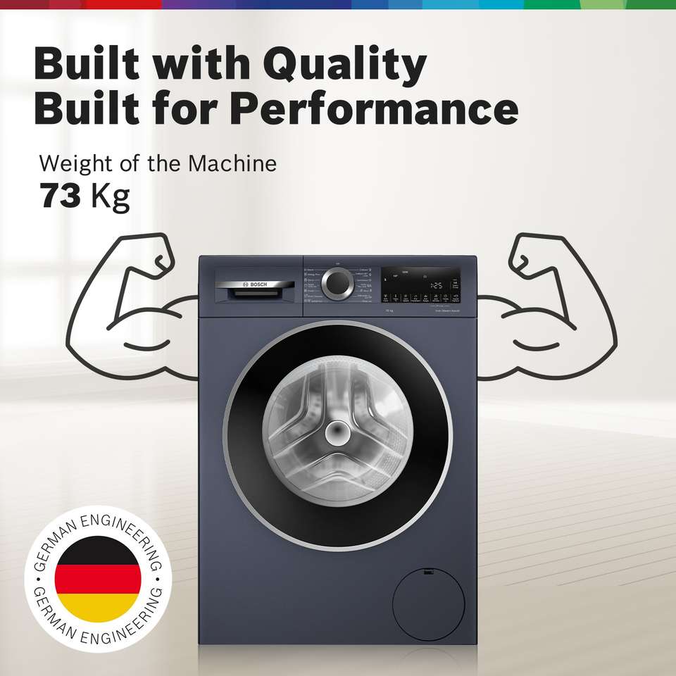 BOSCH 10 kg Fully Automatic Front Load Washing Machine Black, Grey ...