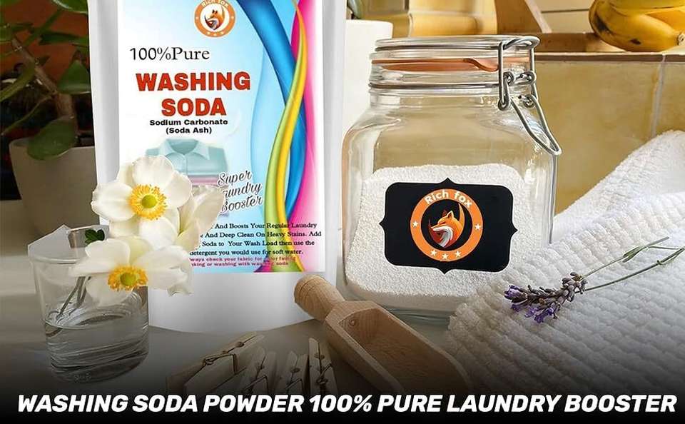 Rich Fox Washing Soda Powder 100% Pure Laundry Booster (Sodium ...