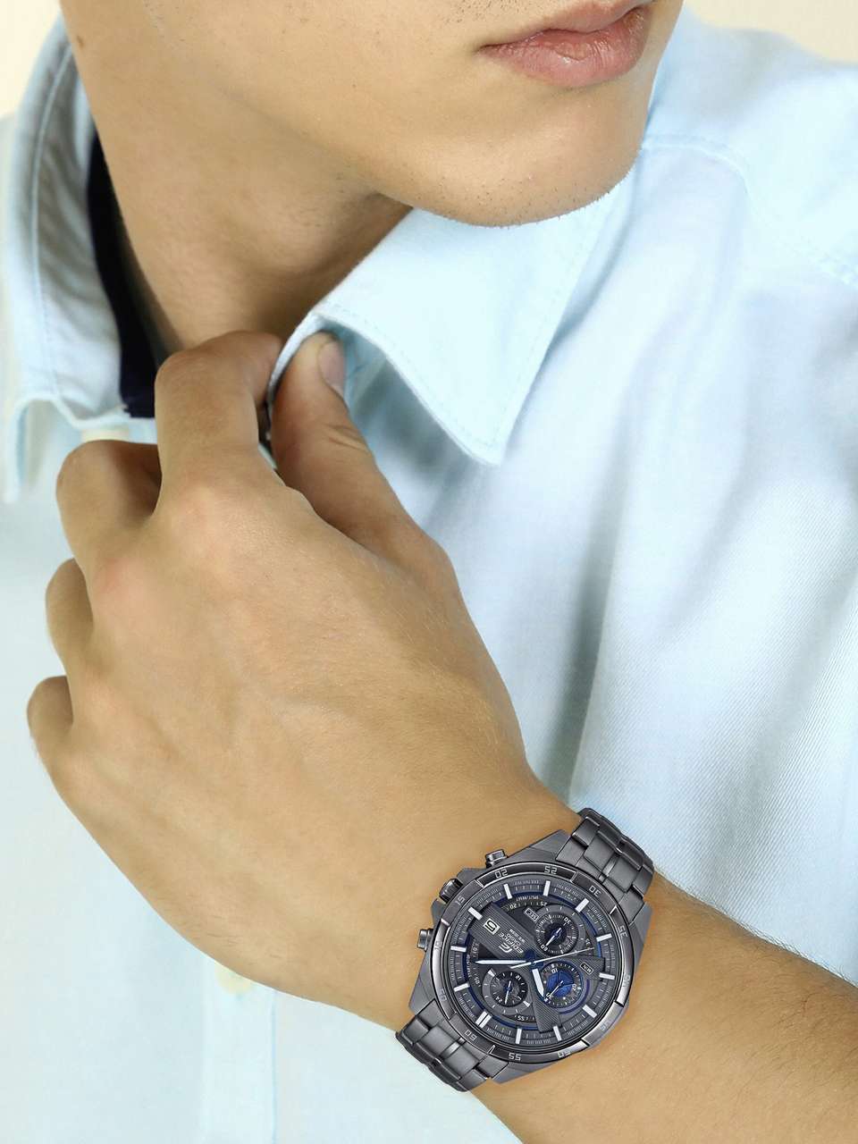 CASIO Edifice Edifice EFR-556GY-1AVUDF Gray Dial Gray Ip Stainless ...