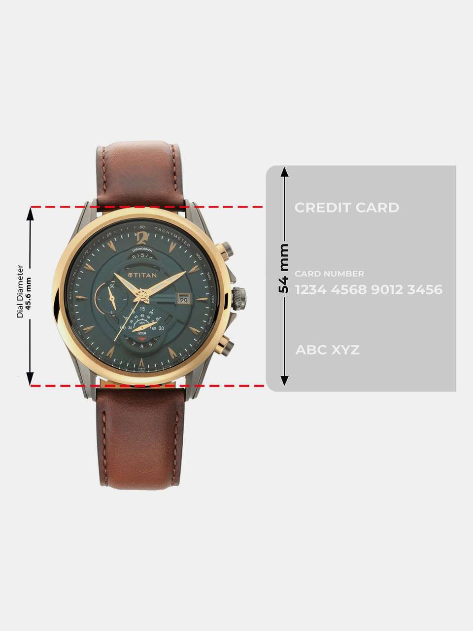 Titan NQ1830KL02 Titan Maritime Pro Chronograph Green Dial Brown ...