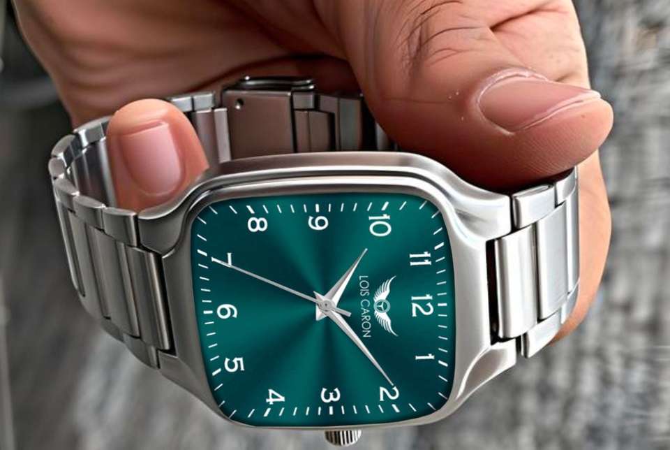 LOIS CARON Elegant Series Square Quartz For /Boys Wrist Elegant Series ...