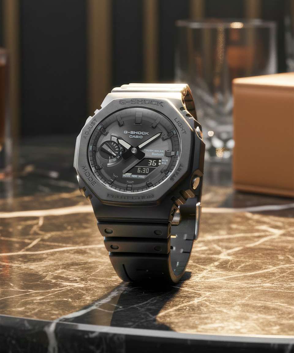 CASIO GA-B2100-1A1DR G-Shock Black Dial Resin Strap Analog-Digital ...