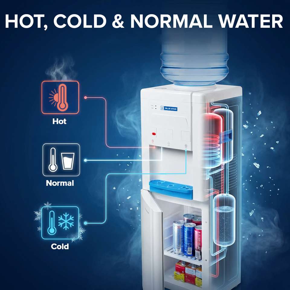 Blue Star BWD3FMCGA Bottled Water Dispenser with 3Liters Capacity ...
