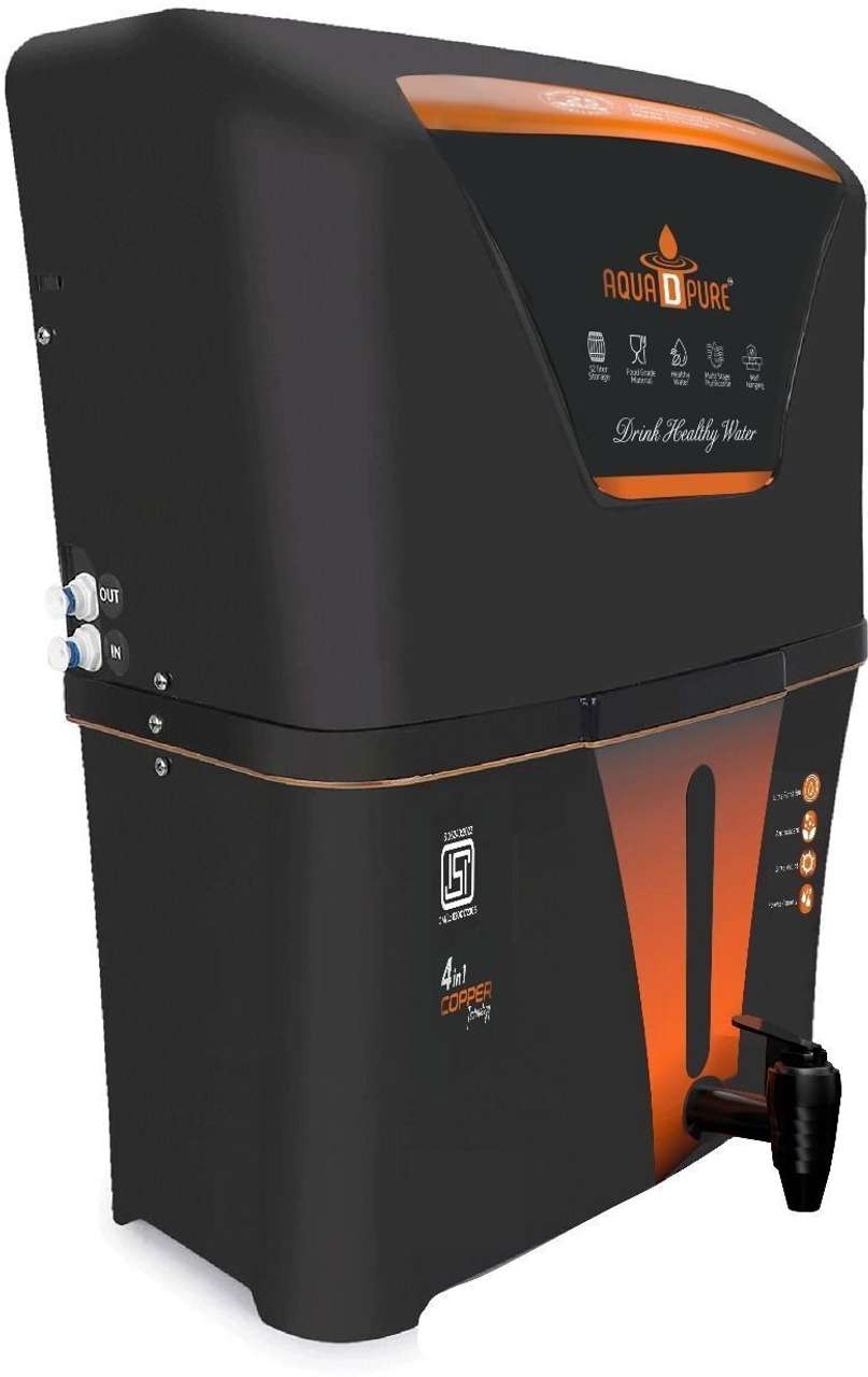 AquaDpure 4 in 1 Copper RO Water Purifier with 10 Stage Purification ...