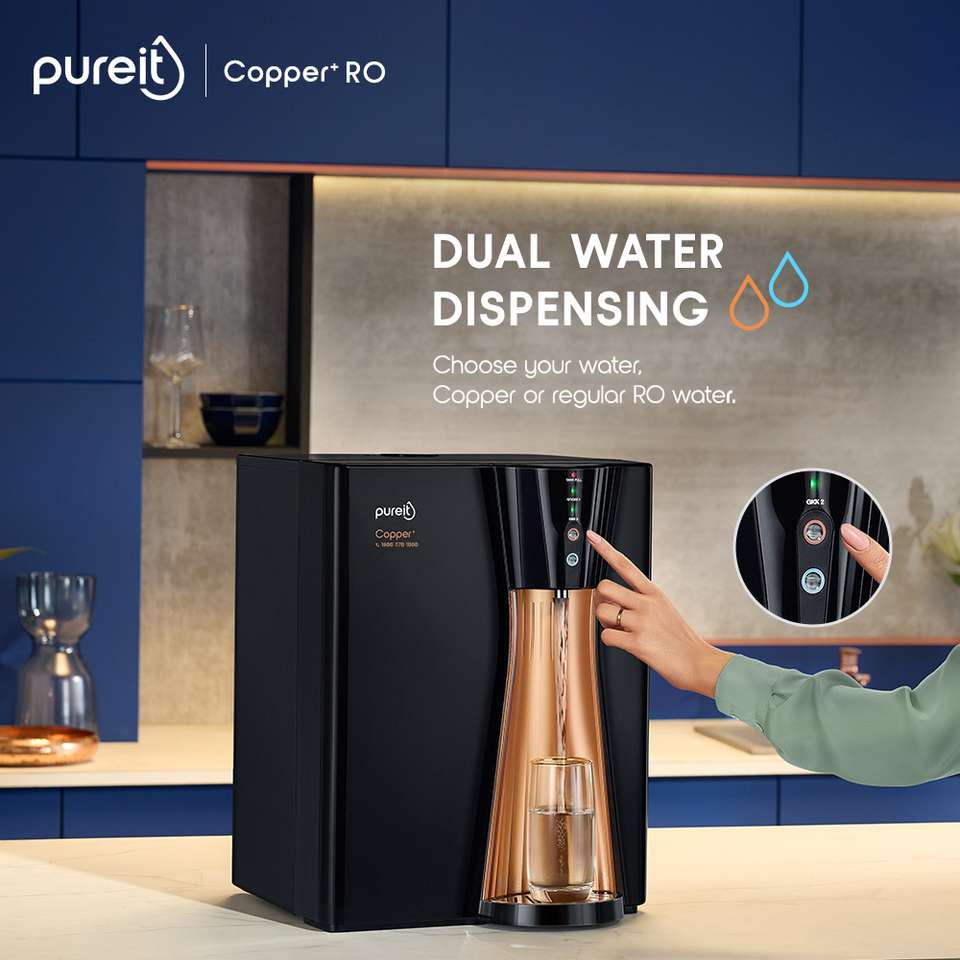 Pureit Copper 8 L RO + UV + MF + Minerals + Copper Water Purifier ...