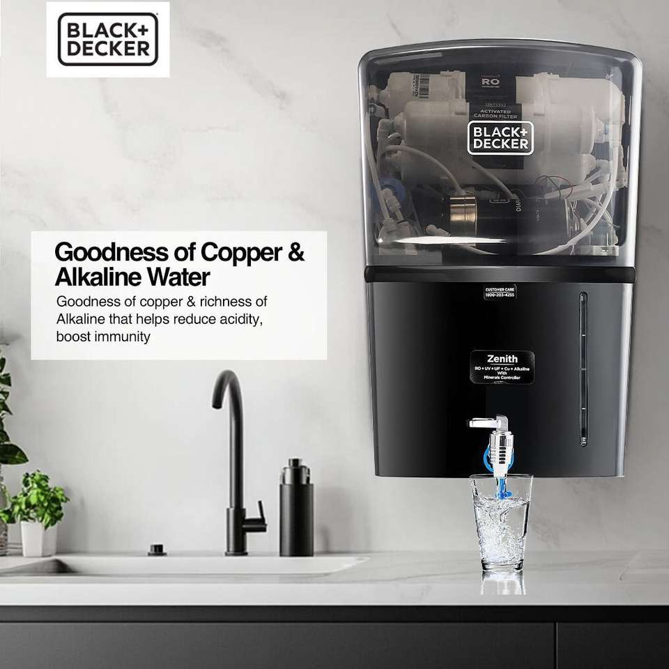 BLACK+DECKER by Kent RO Zenith RO Water Purifier| ISI Marked | Multiple ...
