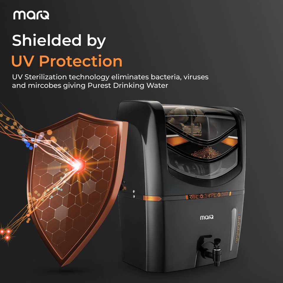 MarQ by Flipkart with Pre filter and BIS Certified 15 L RO + In-Tank UV ...