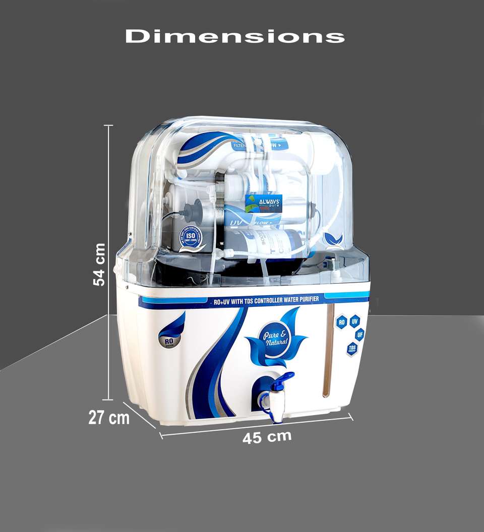 Always Swift 15L 15 L RO + UV + UF + Alkaline + TDS Control Water ...