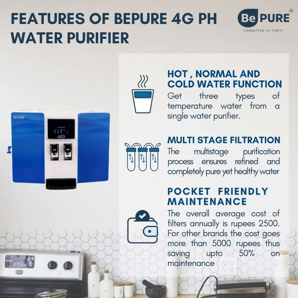 BePURE 4G Hot and Cold 9 L RO + UV + UF + TDS Control Water Purifier ...