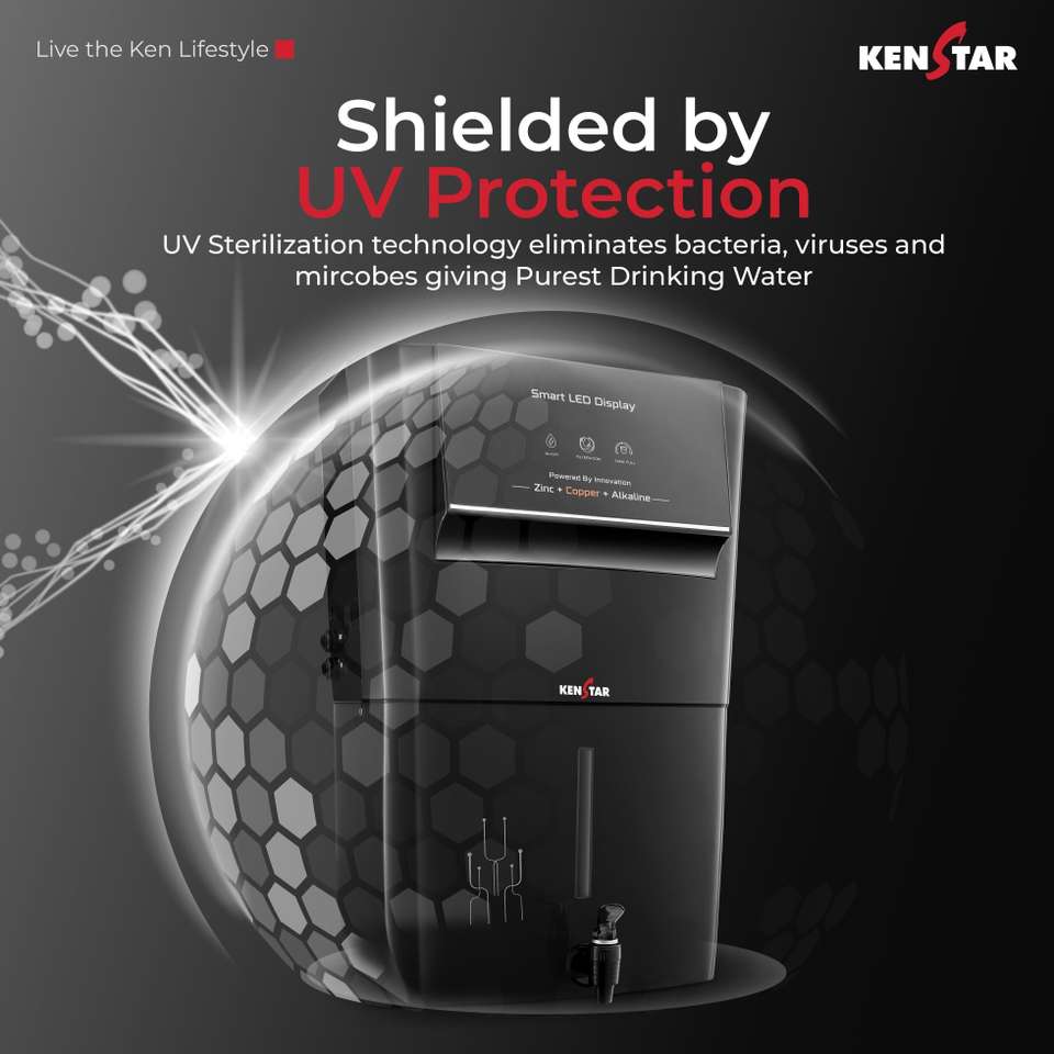Kenstar Black Pureza. 8 L RO + UF + UV + Copper + Alkaline ...
