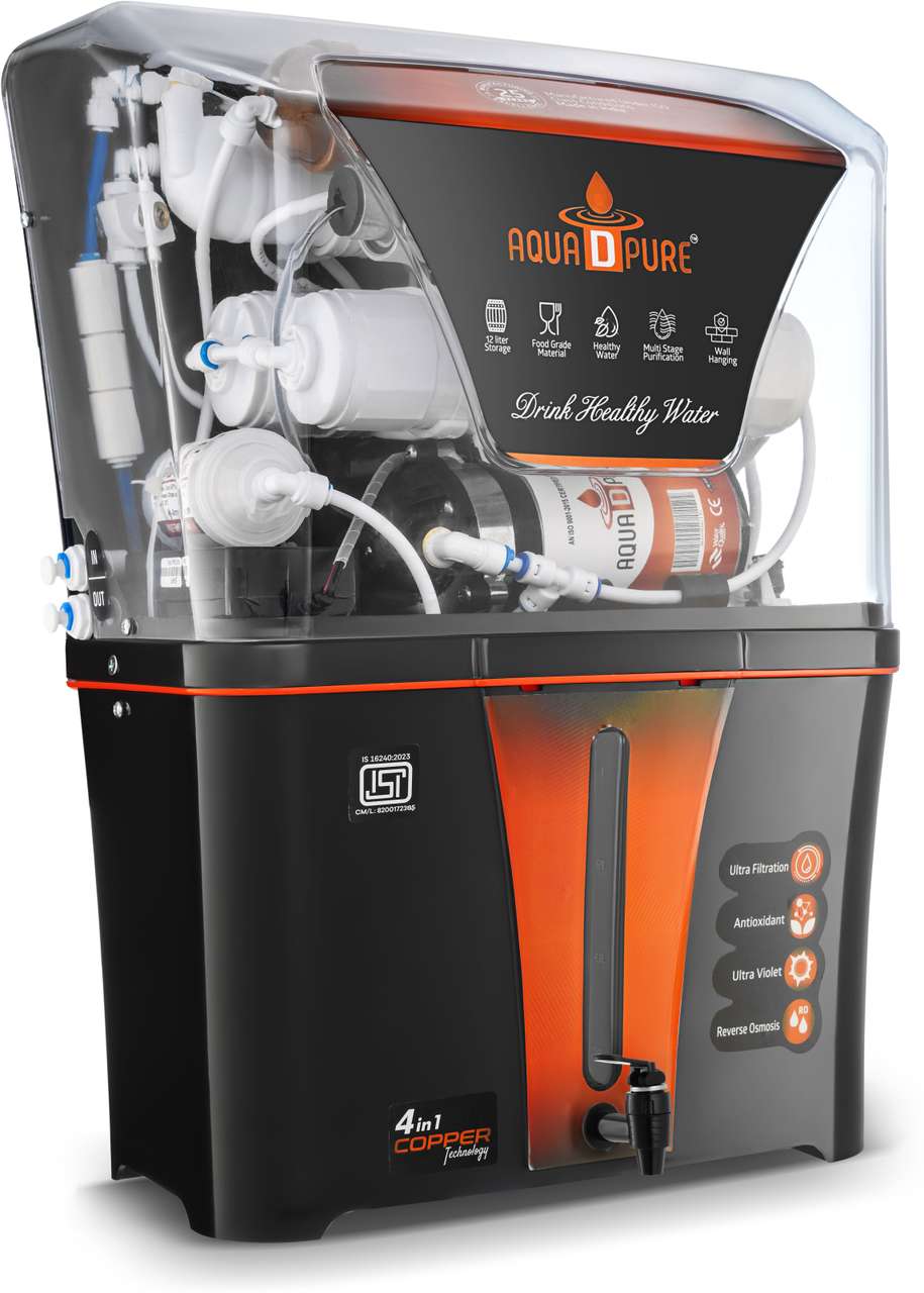 AquaDpure 4 in 1 Copper Technology RO Water Purifier with ISI Mark 12 L ...