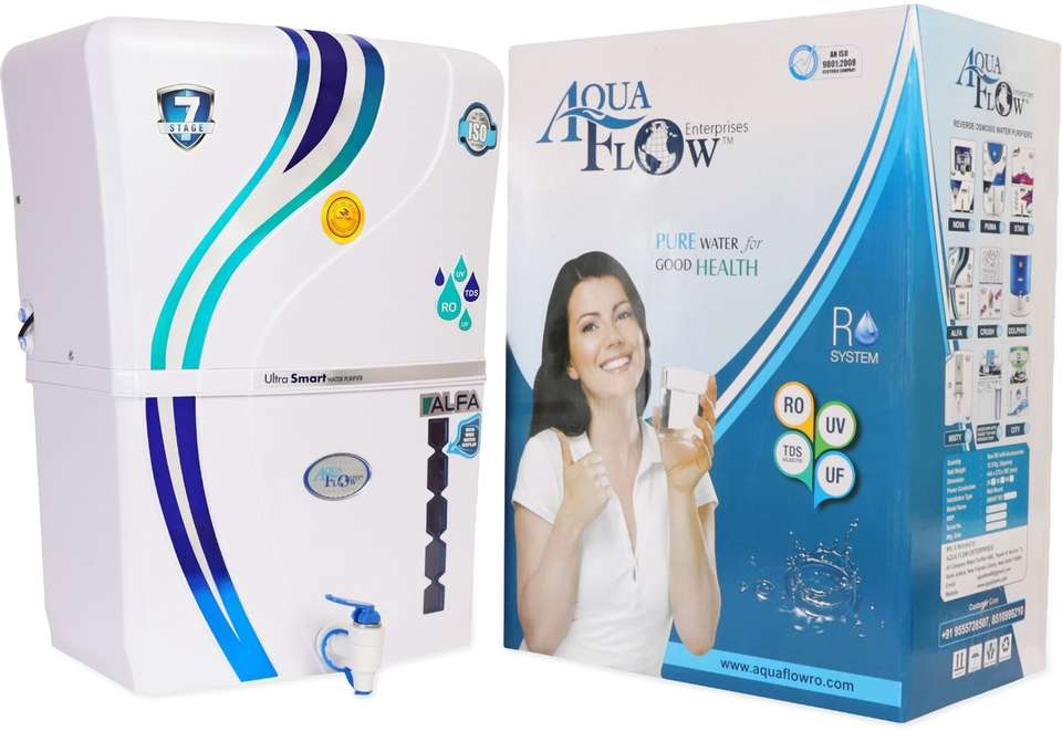Aqua Flow Enterprises alfa 12 L RO + UV + UF + TDS Control Water ...