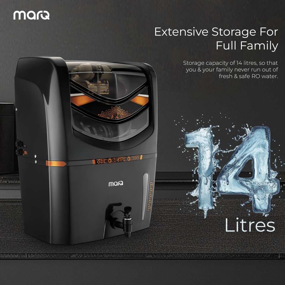MarQ by Flipkart with Pre filter and BIS Certified 15 L RO + In-Tank UV ...
