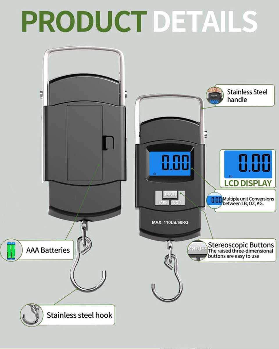 Anatomicals Digital Weighing Scale for Parcels & Luggage Weighing Scale ...