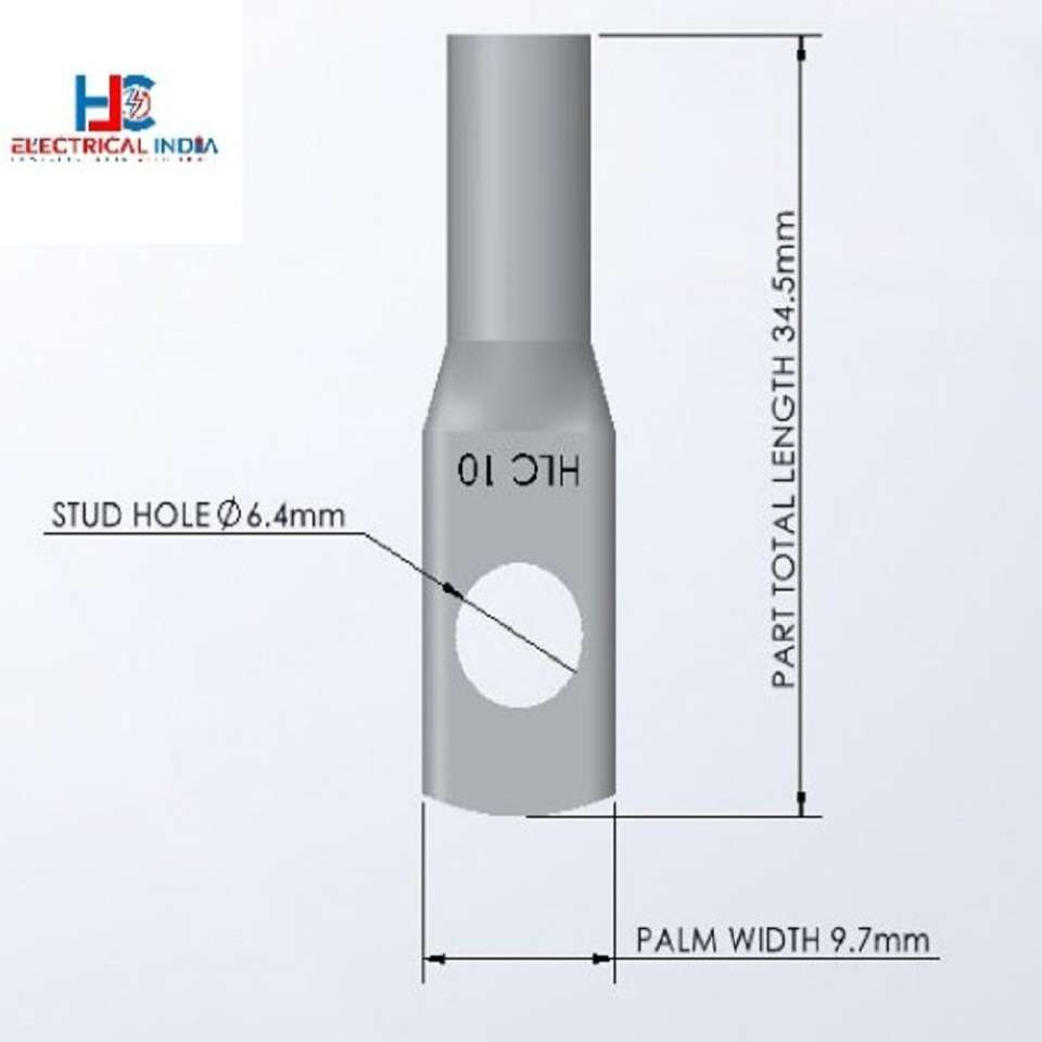 HLC ELECTRICAL INDIA Aluminium Cable Lug 10 Sq Mm-15 Pack Cable Lugs ...
