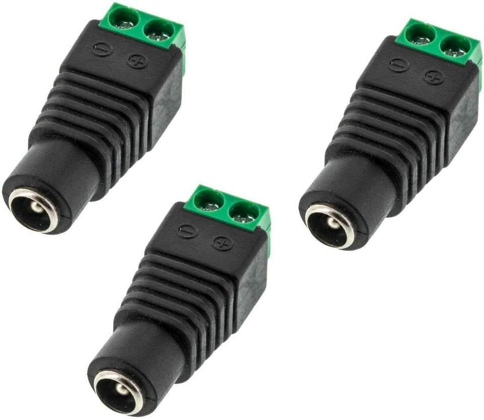 DYTOOLS CCTV DC Power Jack CCTV Video Camera Connector DC Female 5.5*2 ...