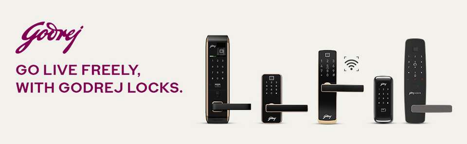 Godrej Locks Catus Connect I Smart Digital Lock for Wooden Door | 5 in ...
