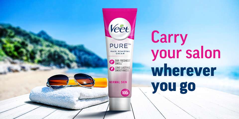Veet Pure Hair Removal - Normal Skin Cream 100g,Set Of 3 Cream - Price ...