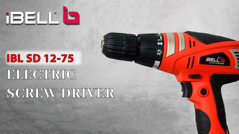 iBELL Electric Screwdriver Drill Machine, 280W, SD12-75, 750RPM Pistol ...