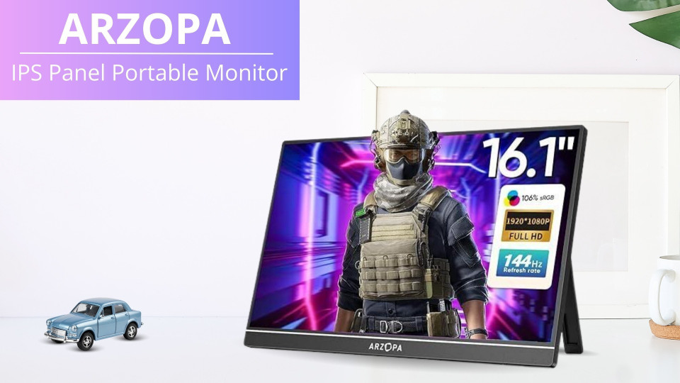 Arzopa Z1FC 40.89 cm (16 inch) Full HD IPS Panel Gaming Monitor (Ultra ...