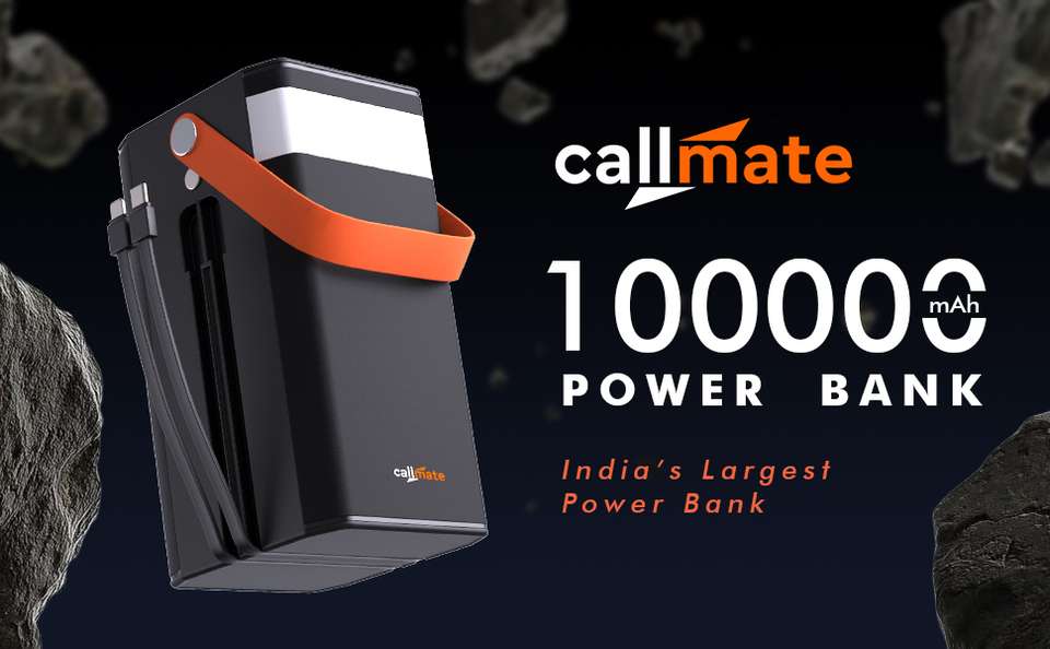Callmate 100000 mAh 23 W Power Bank Price in India - Buy Callmate ...