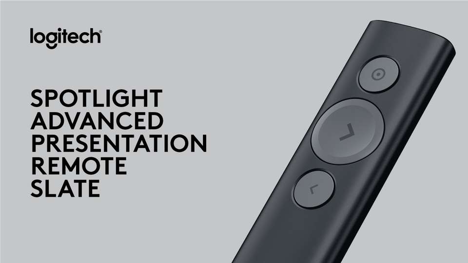 Logitech Spotlight 2.4 GHz and Bluetooth, USB-Receiver, Laser Pointer ...