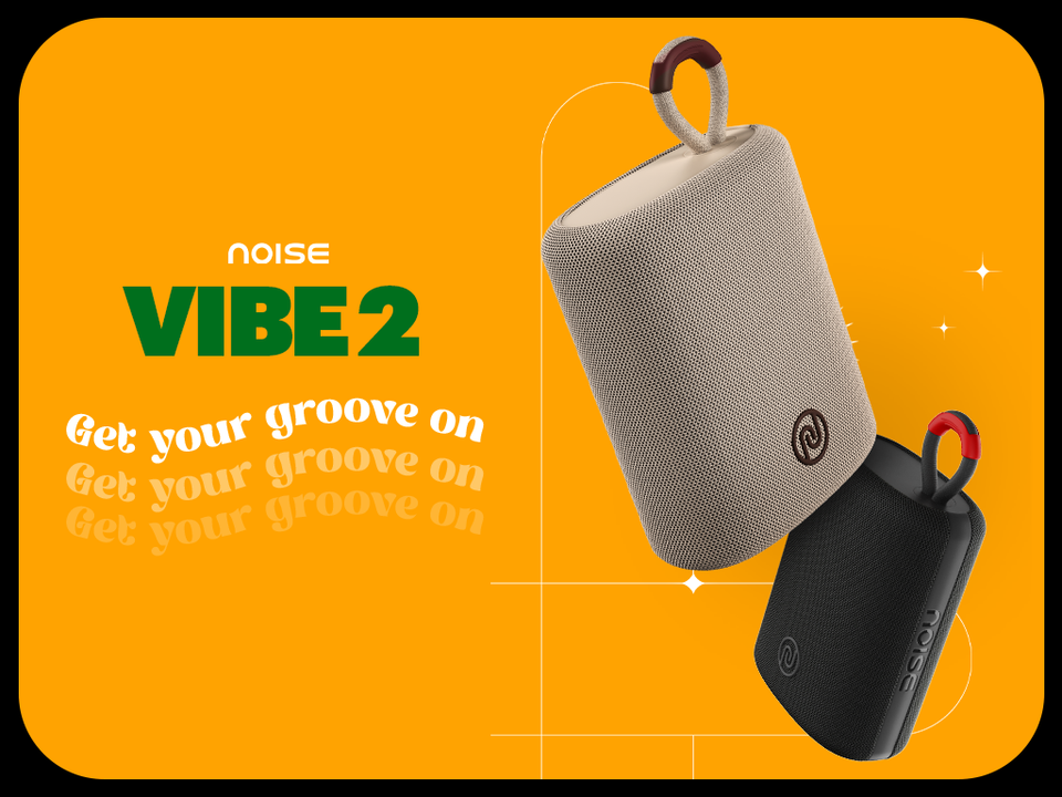 Buy Noise VIBE 2 with 15 Hrs of playtime, 5W Power Output, TWS pairing ...