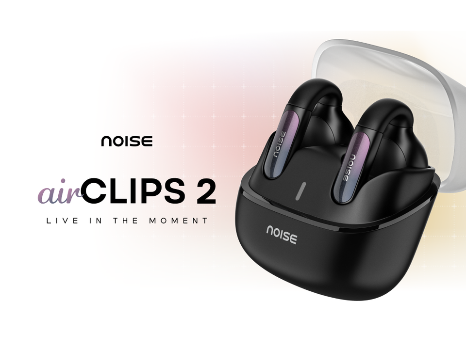 Noise Air Clips 2 with Dual Device Pairing, 40 Hrs Playtime, IPX5 Water ...