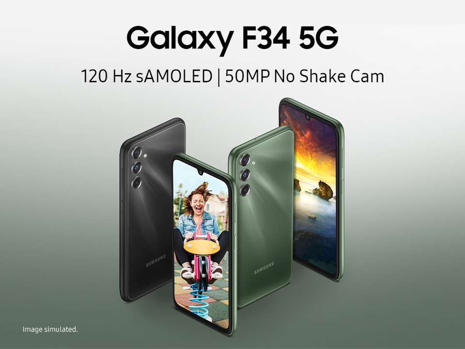 SAMSUNG Galaxy F34 5G (Electric Black, 128 GB)