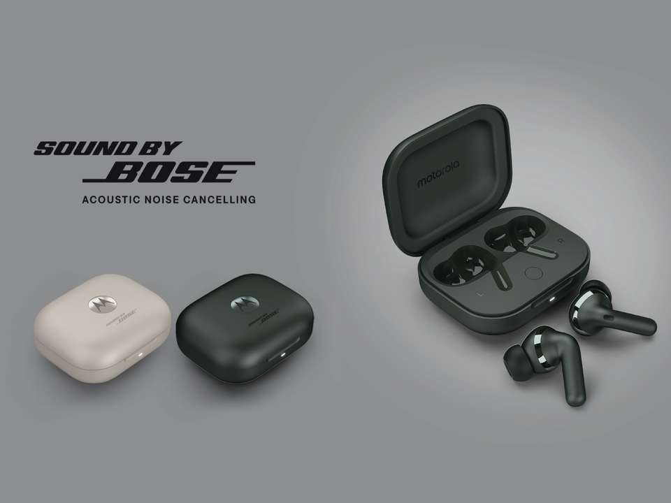 moto buds+|Sound by Bose, Dual Dynamic Drivers, 48dB ANC, Dolby Head ...