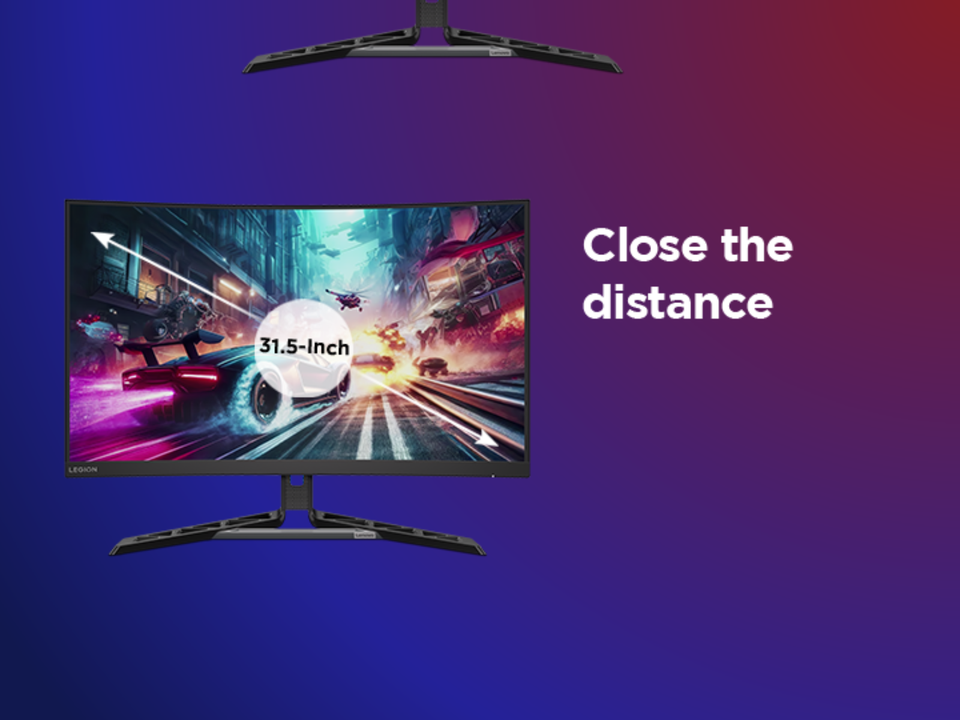Lenovo 80.01 cm (32 inch) Curved Quad HD VA Panel with 99% sRGB, 1500R ...