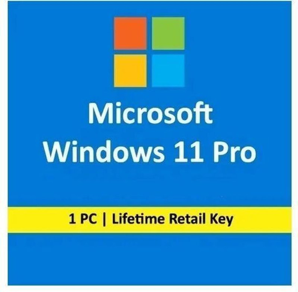 MICROSOFT Windows 11 Pro (1 User, Lifetime Validity) Retail License ...