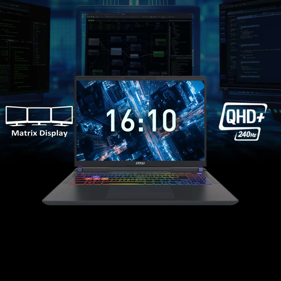 MSI Vector 16 HX AI A2X Intel Core Ultra 7 14th Gen 255HX - (16 GB/1 TB ...
