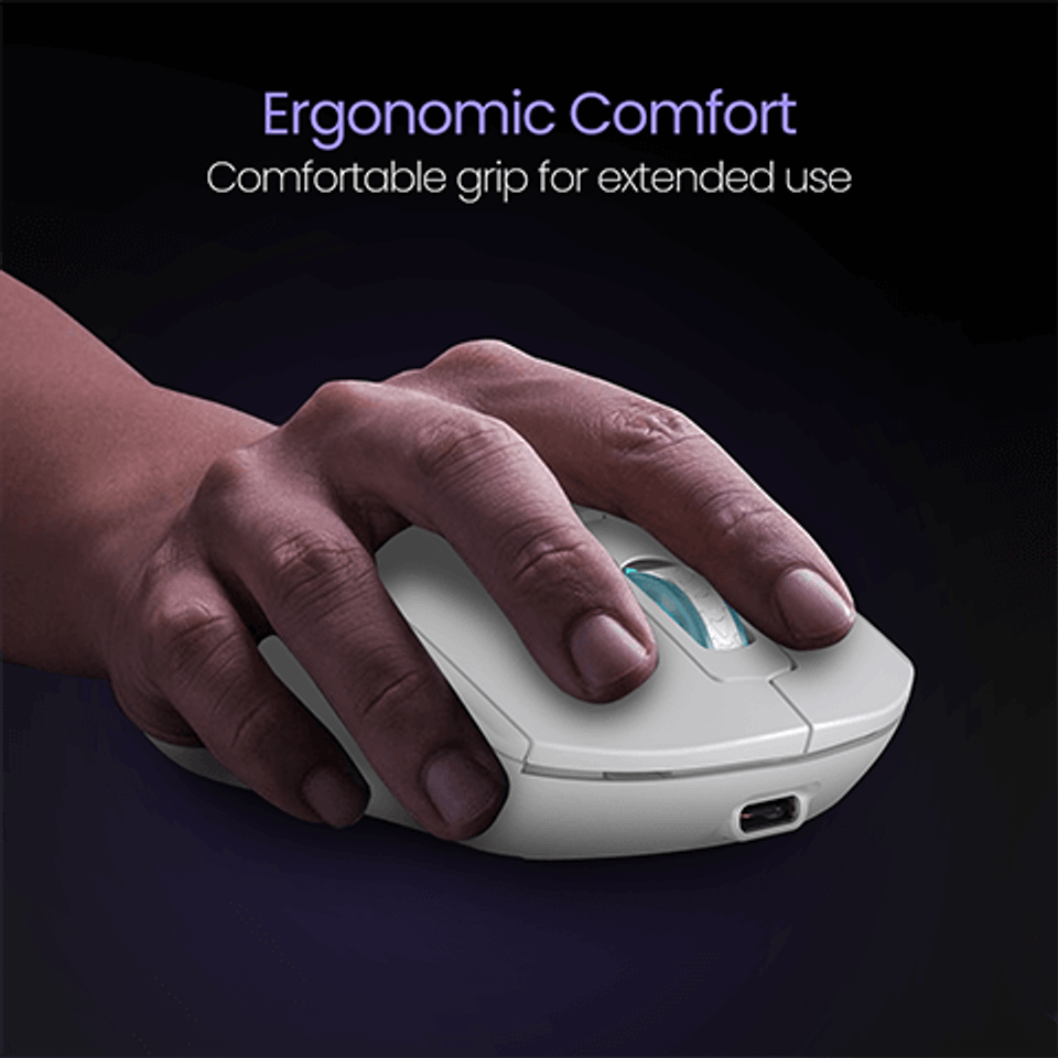 Portronics Toad One Ambidextrous Optical Mouse with 6 Buttons, RGB ...
