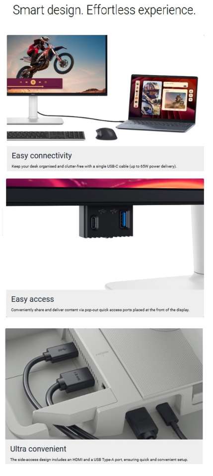 DELL S Series 68.58 cm (27 inch) 4K Ultra HD LED Backlit IPS Panel with ...