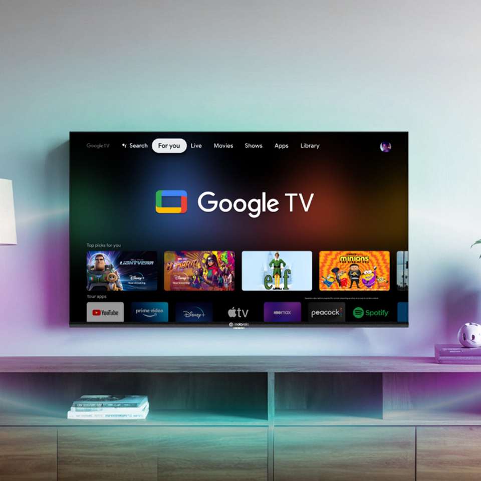 MOTOROLA 80 cm (32 inch) QLED HD Ready Smart Google TV with Dolby Audio ...