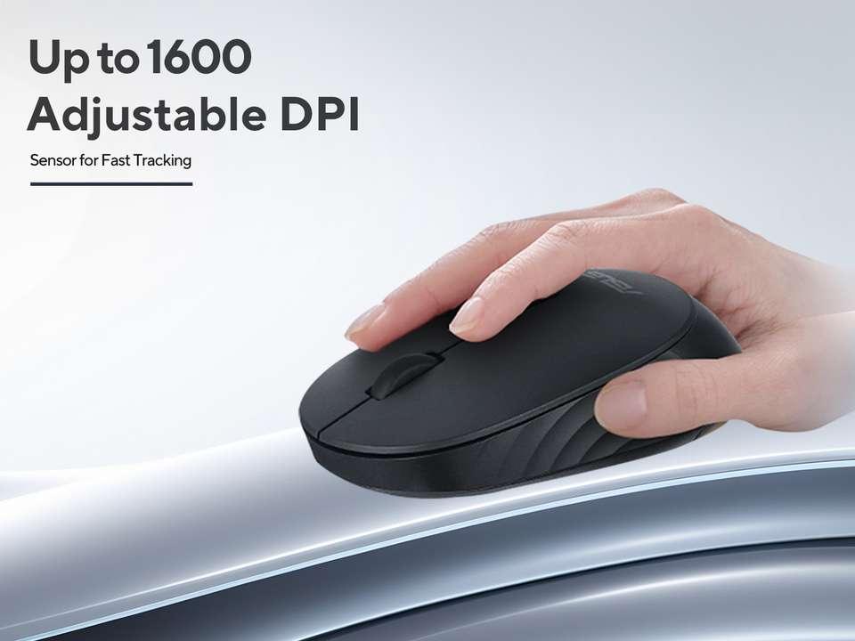 ASUS Bluetooth Silent Mouse MW105, 1600 DPI, Upto 3 Device Support ...