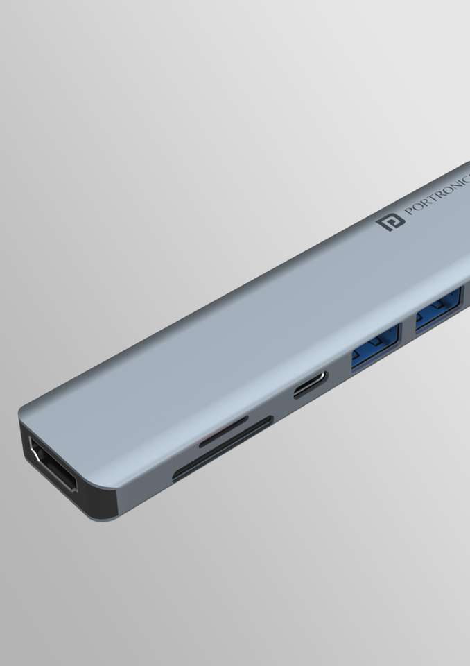 Portronics Mport 52 7-In-1 Type C Multiport USB Hub Price in India ...
