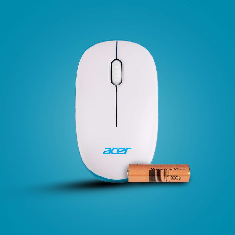 Acer Wireless Mouse Ambidextrous Optical Mouse 1600 DPI,with Soft side ...